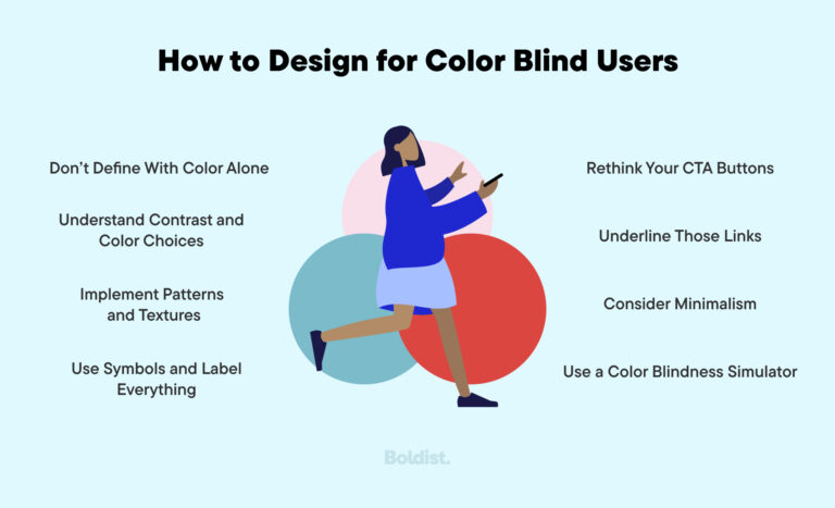 UI Design for Color Blind Users | Boldist